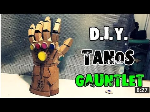 How to make thanos infinity gauntlet with the help of paper and ...