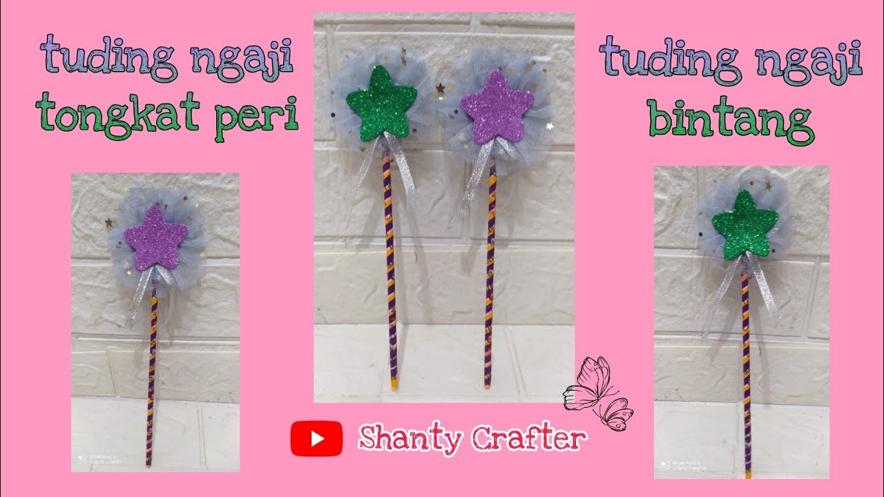 DIY 167 || tuding ngaji tongkat peri/ tuding ngaji bintang dari sumpit ...
