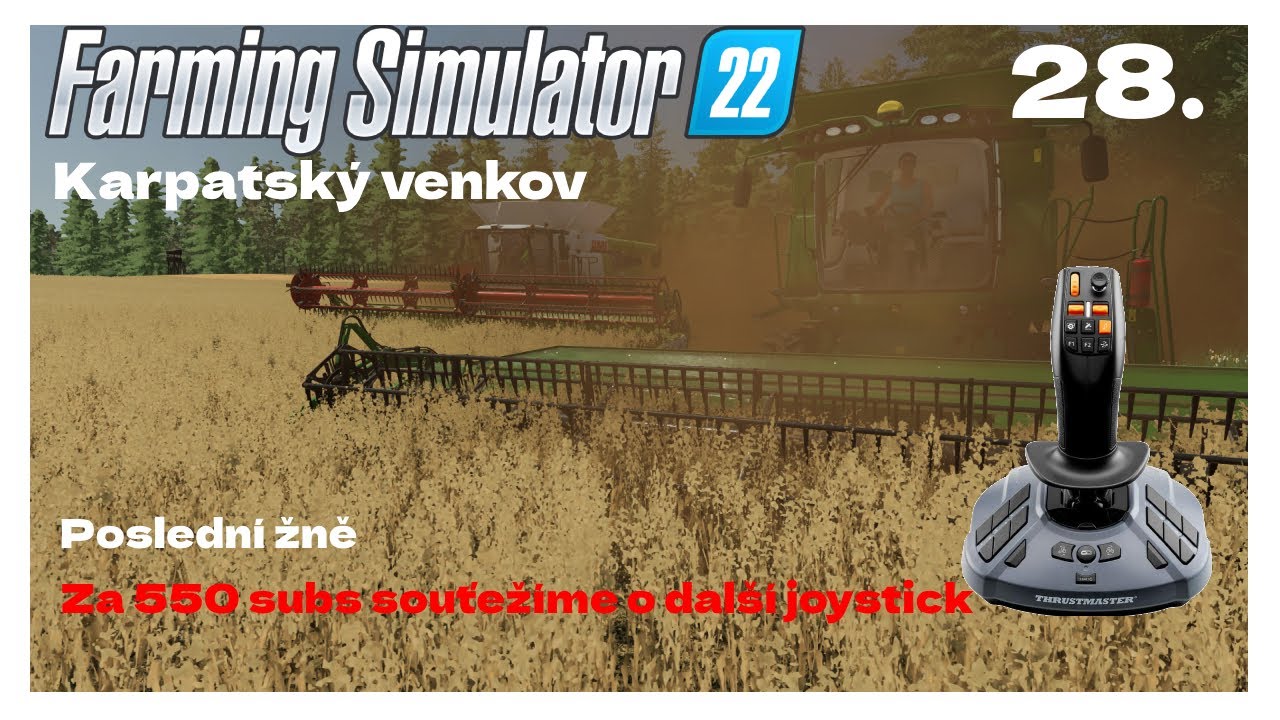 Farming simulator 22 | Karpatský venkov #28 poslední žně| Lets play ...