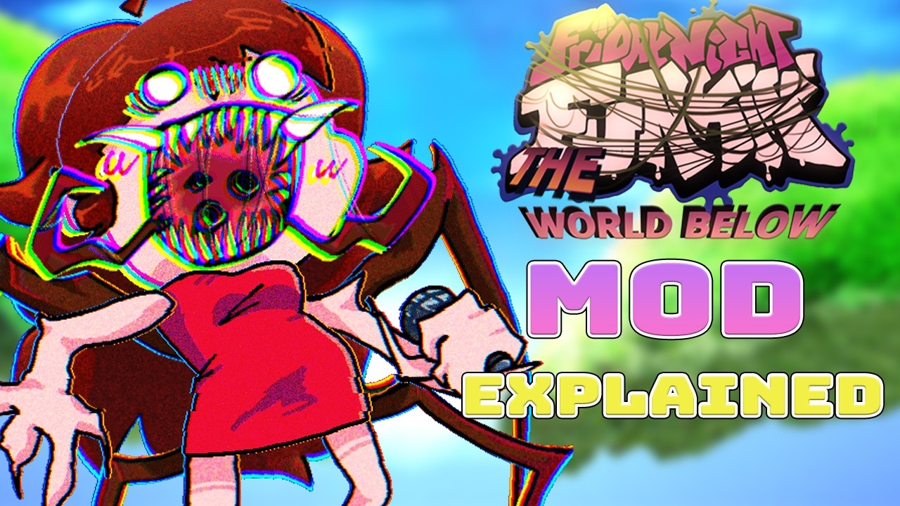 The World Below fnf Mod Explained (All Endings) #fnf - YouTube
