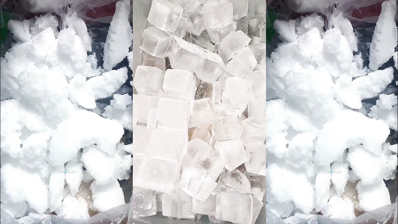 ASMR HARD ICE EATING / CARBONATED ICE / CRUSHED ICE. ICE EATING - YouTube