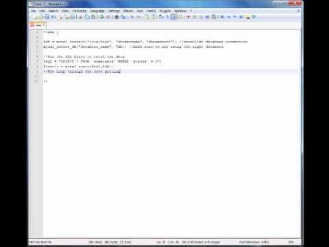 Fetch Table Rows using mysql and php - YouTube