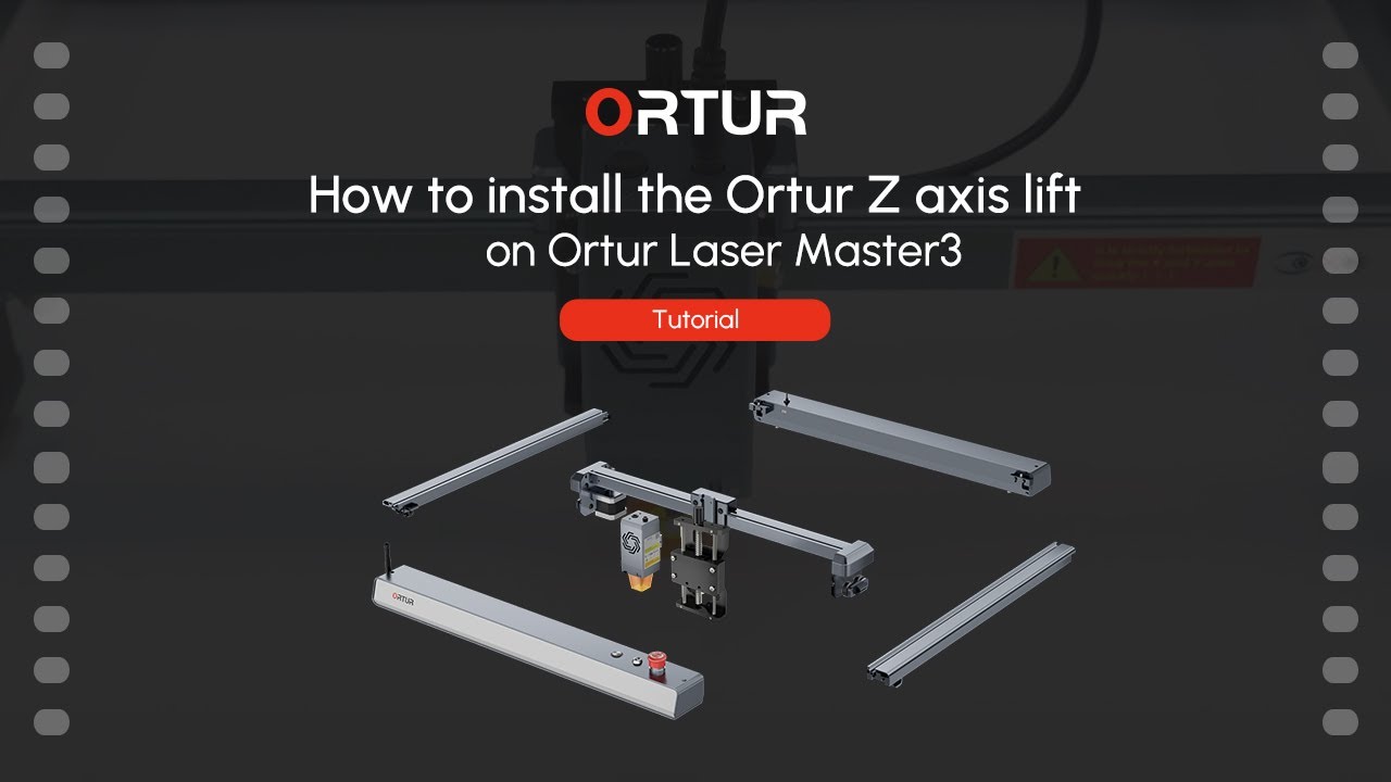 How to install the Ortur Z axis lift on Ortur Laser Master3 - YouTube