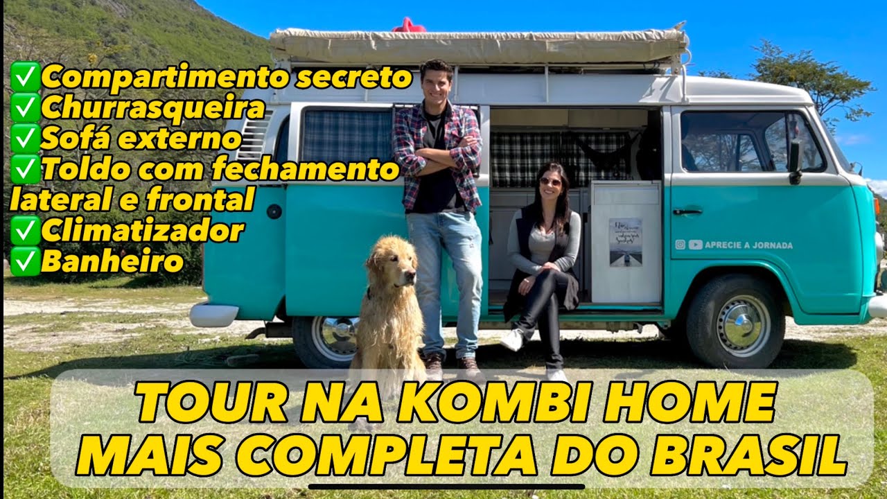 KOMBI MOTORHOME | TOUR COMPLETO APRECIE A JORNADA - YouTube