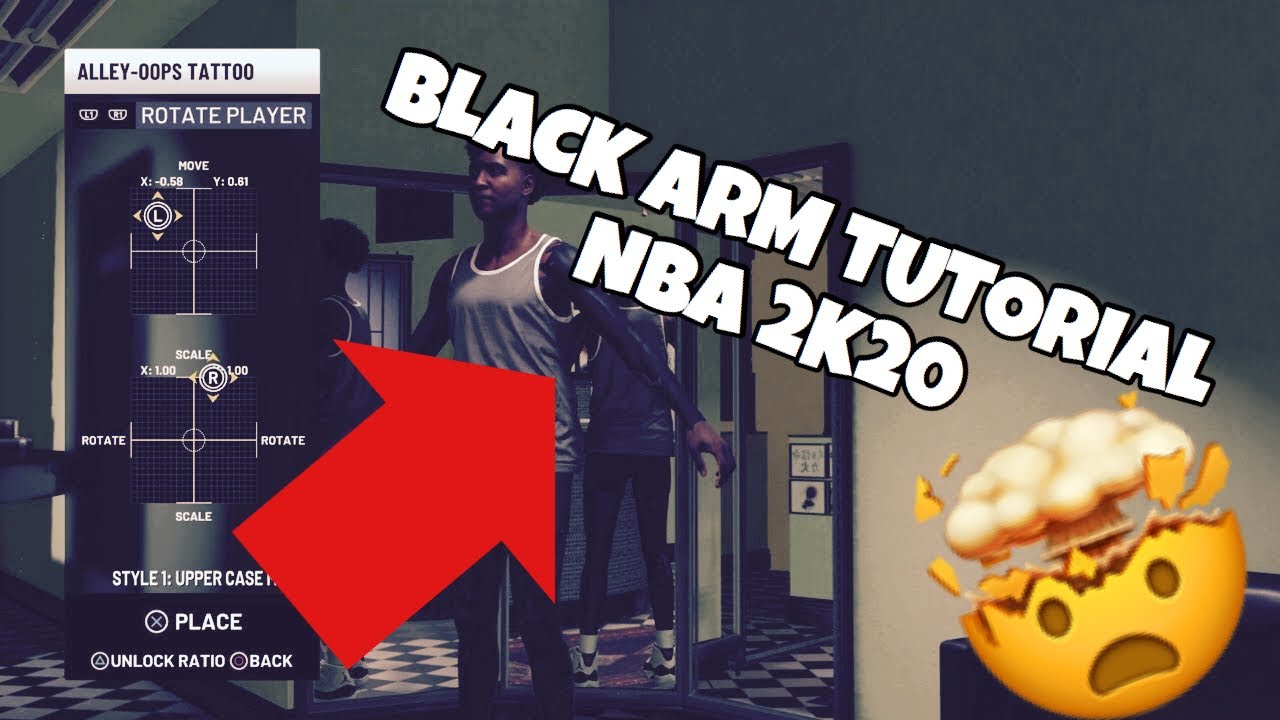 CHEESY BLACK ARM TATTOO TUTORIAL! NBA2K20 TUTORIAL! Tattoo Tutorial NBA ...