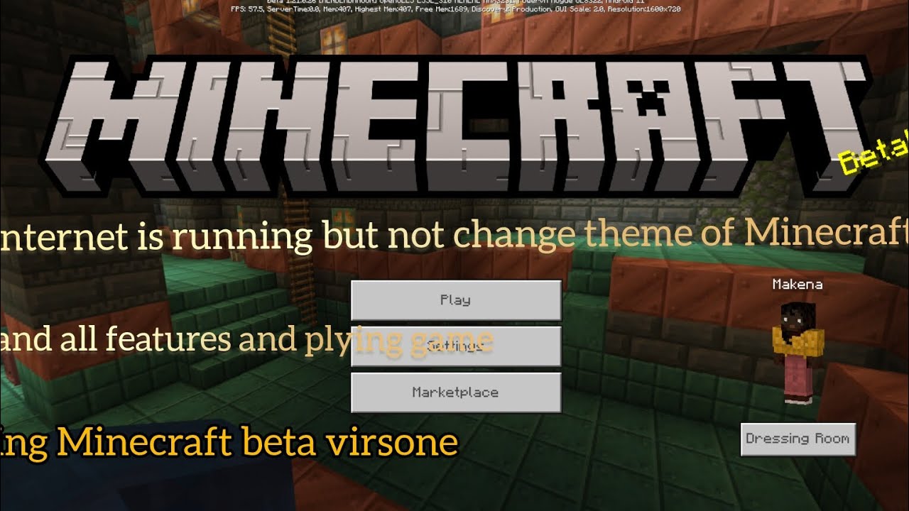 playing Minecraft beta version 1.20.0.24 and explain all features | # ...