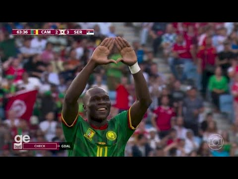 Gol do aboubakar camarões x servia Copa do Mundo 2022