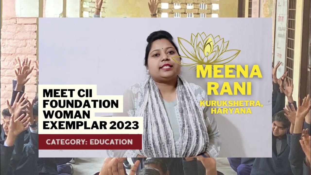 Meet Meena Rani, Woman Exemplar Finalist 2023 - YouTube