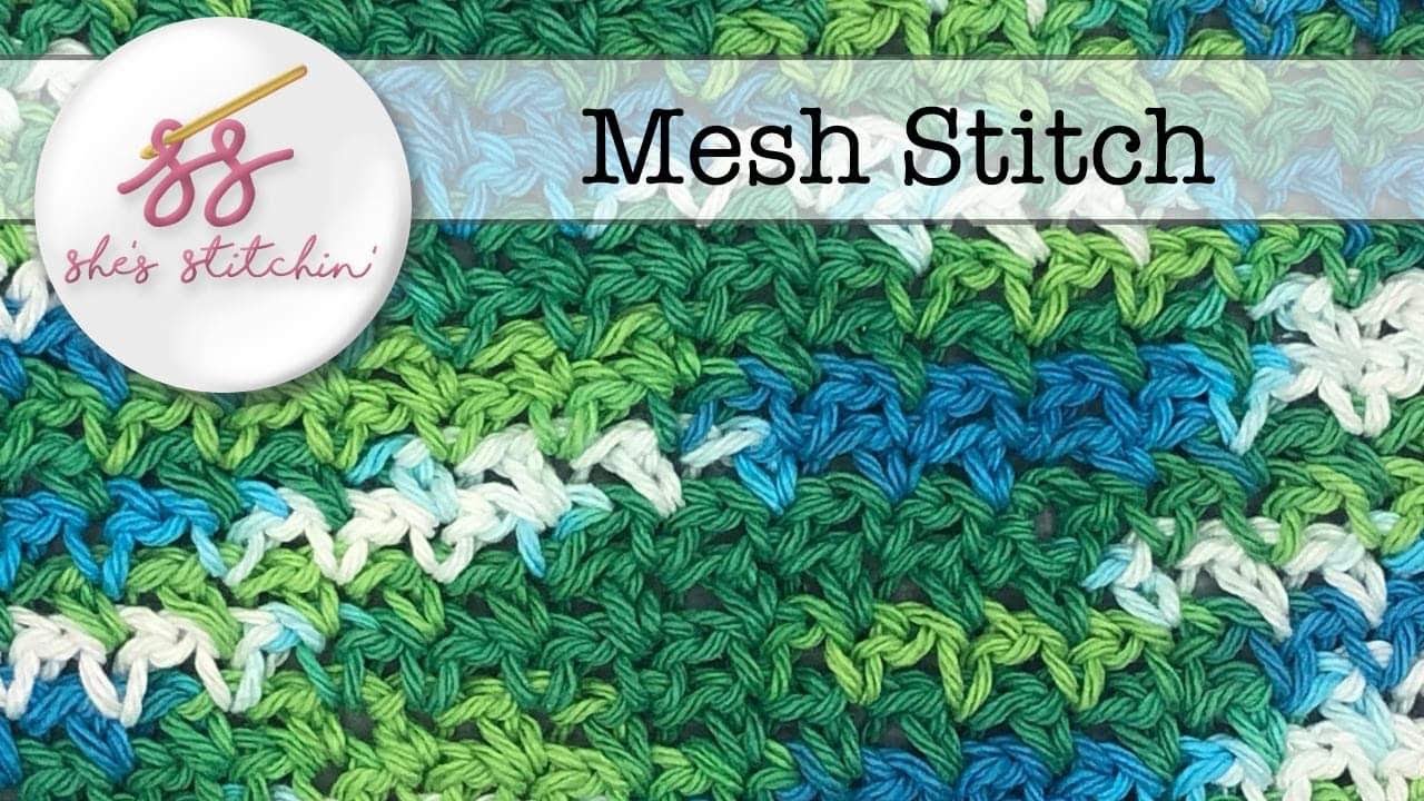 Mesh Stitch Crochet Tutorial: Just Another Crochet Along - YouTube