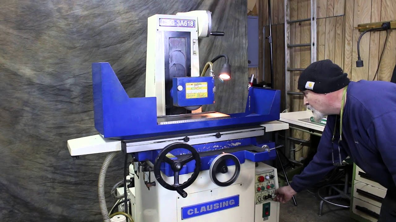 153675 6" x 18" #CLAUSING "EQUIPTOP" AUTOMATIC SURFACE GRINDER - YouTube