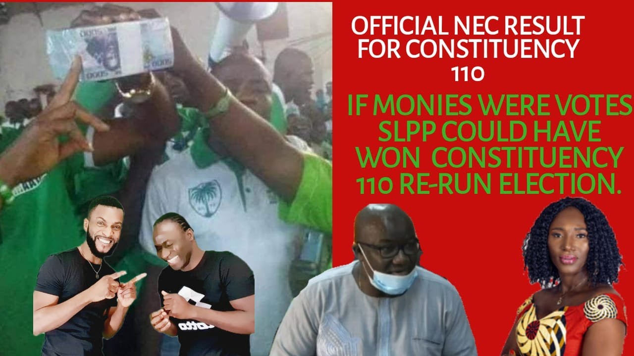 Official NEC result Constituency 110 Parliamentary election - YouTube