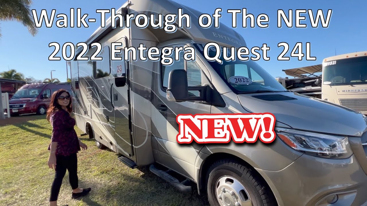 The All NEW 2022 Entegra Qwest 24L B+ RV Walk-Through - YouTube