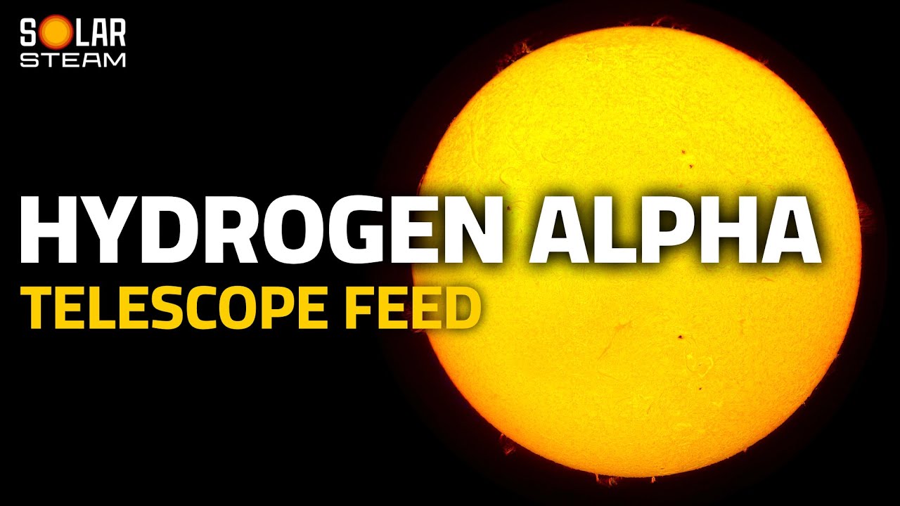 Hydrogen Alpha Telescope Feed | Total Solar Eclipse | SolarSTEAM3 - YouTube