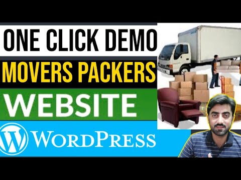 How to One Click Demo Import Movers Packers Website - YouTube