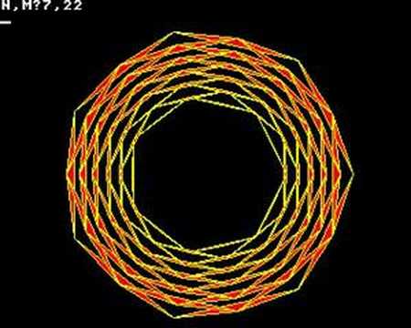 BBC Micro graphics demo "Rose" - YouTube