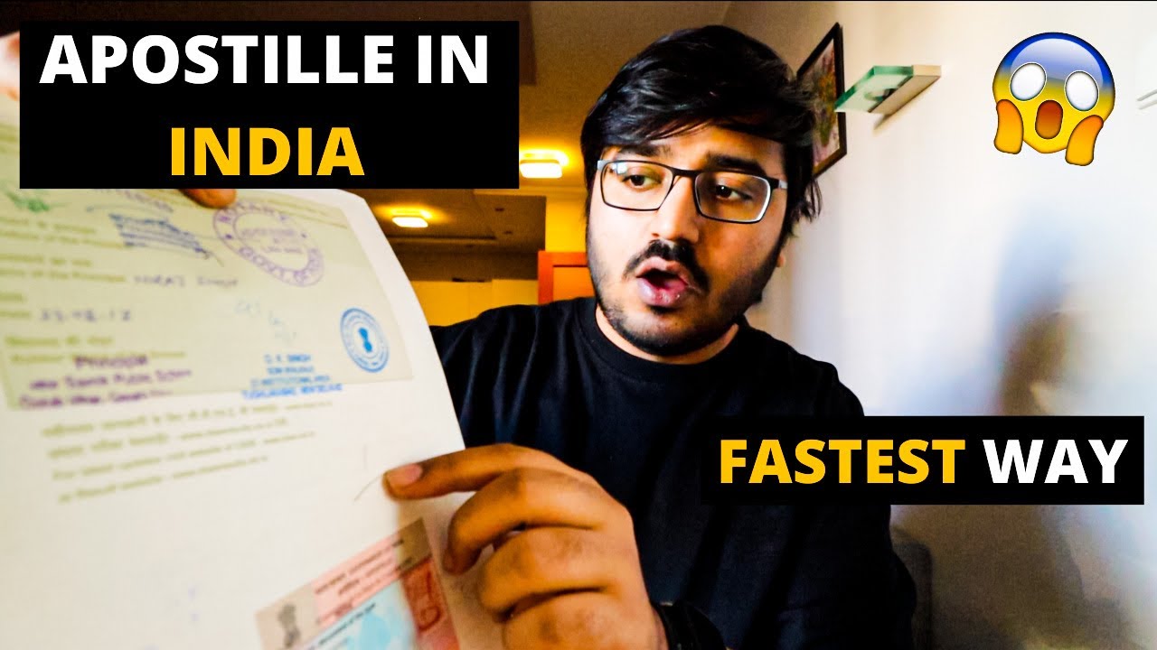 HOW TO GET YOUR DOCUMENTS APOSTILLE IN INDIA| FASTEST WAY 🚀| APOSTILLE ...
