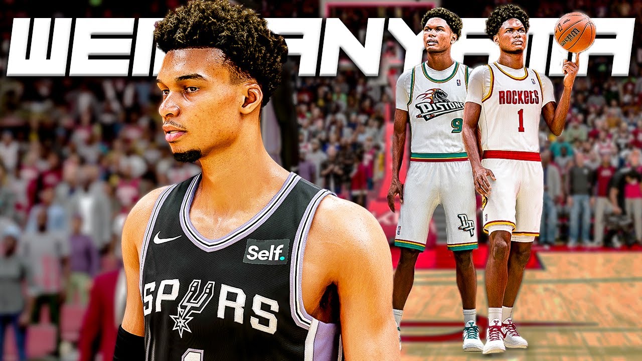 Thompson Twins Puts Victor Wembanyama On A POSTER! NBA 2K24 THOMPSON ...