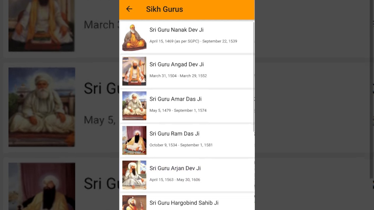 Ten Guru name and video with family information,SIKH BANNI #1 - YouTube