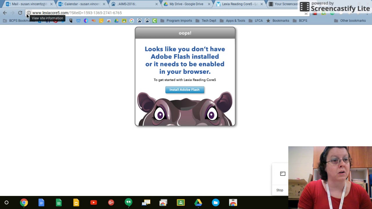 Fixing Adobe Flash Error - YouTube