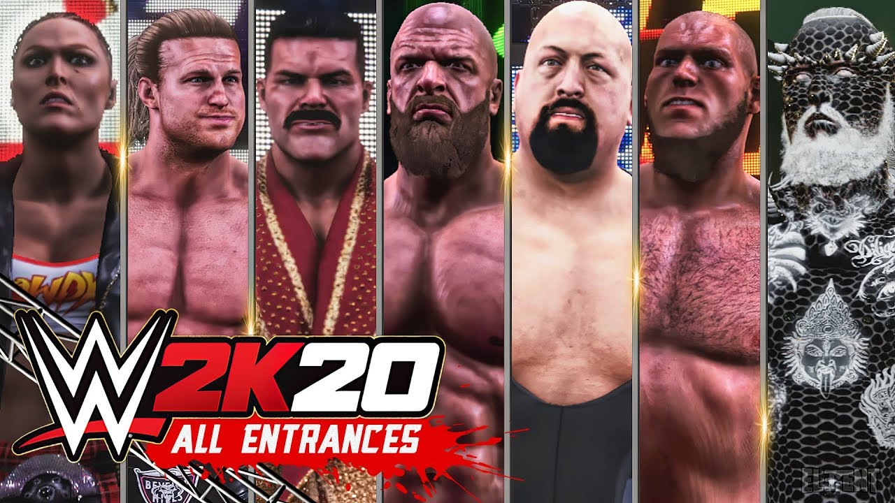 WWE 2K20 All Entrances - Lars Sulivan, Big Show, Ronda Rousey, HHH ...