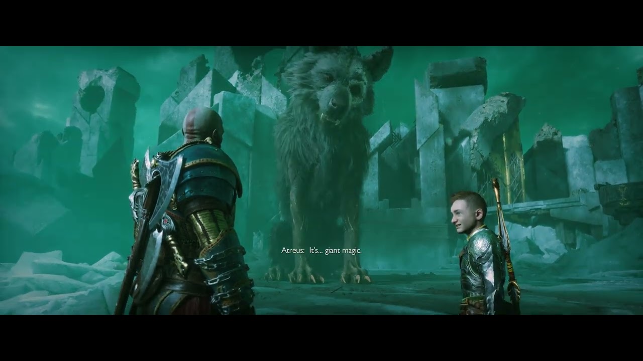 God of War - Ragnarok - Fenrir becomes a big good boy! - YouTube