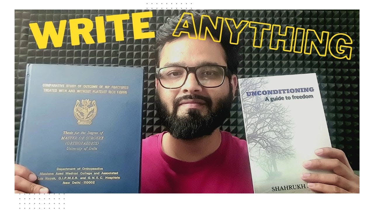 How to write anything | Thesis | Book | Article - YouTube