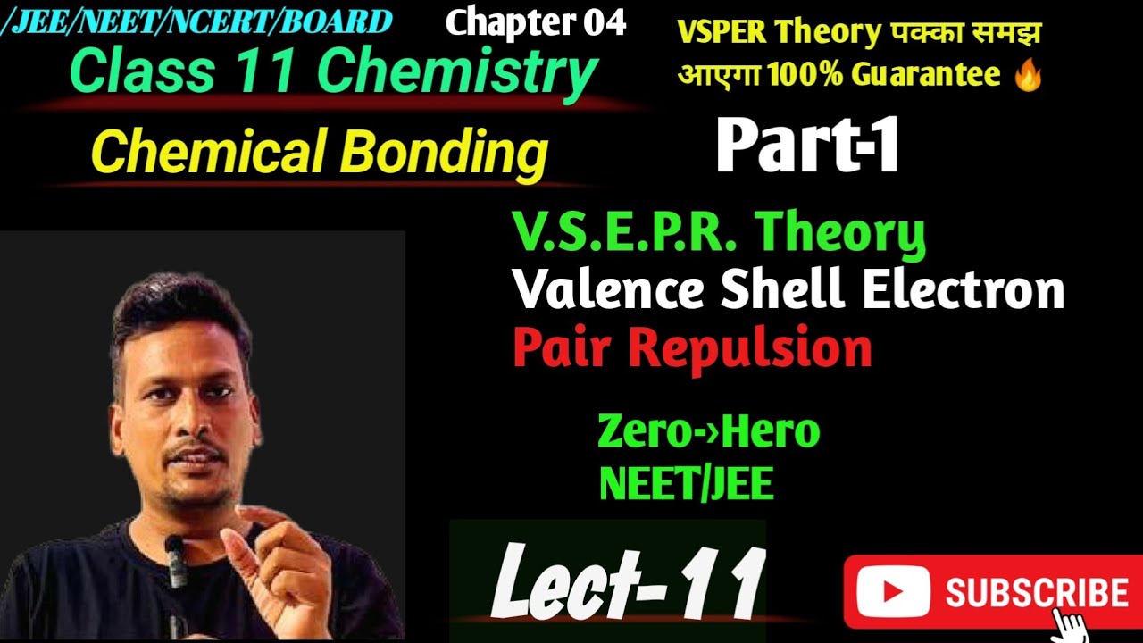 VSEPR Theory Class 11 Chap 4 | Chemical Bonding | Valence Shell ...