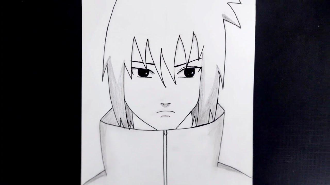 How To Draw Sasuke Uchiha Step ByStep Easy Anime Drawing - YouTube