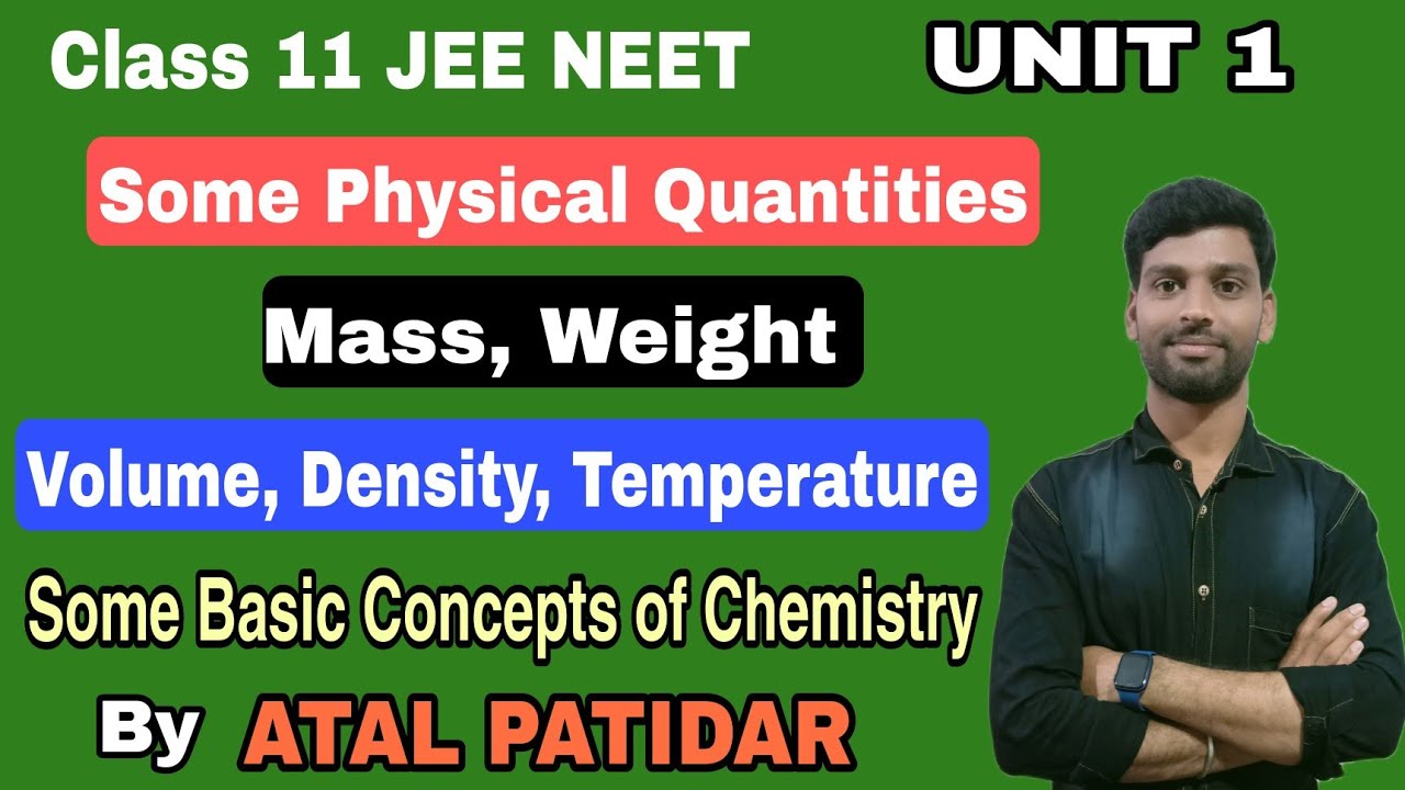 ।Some Physical Quantities।Mass Weight Volume Density Temperature।Some ...