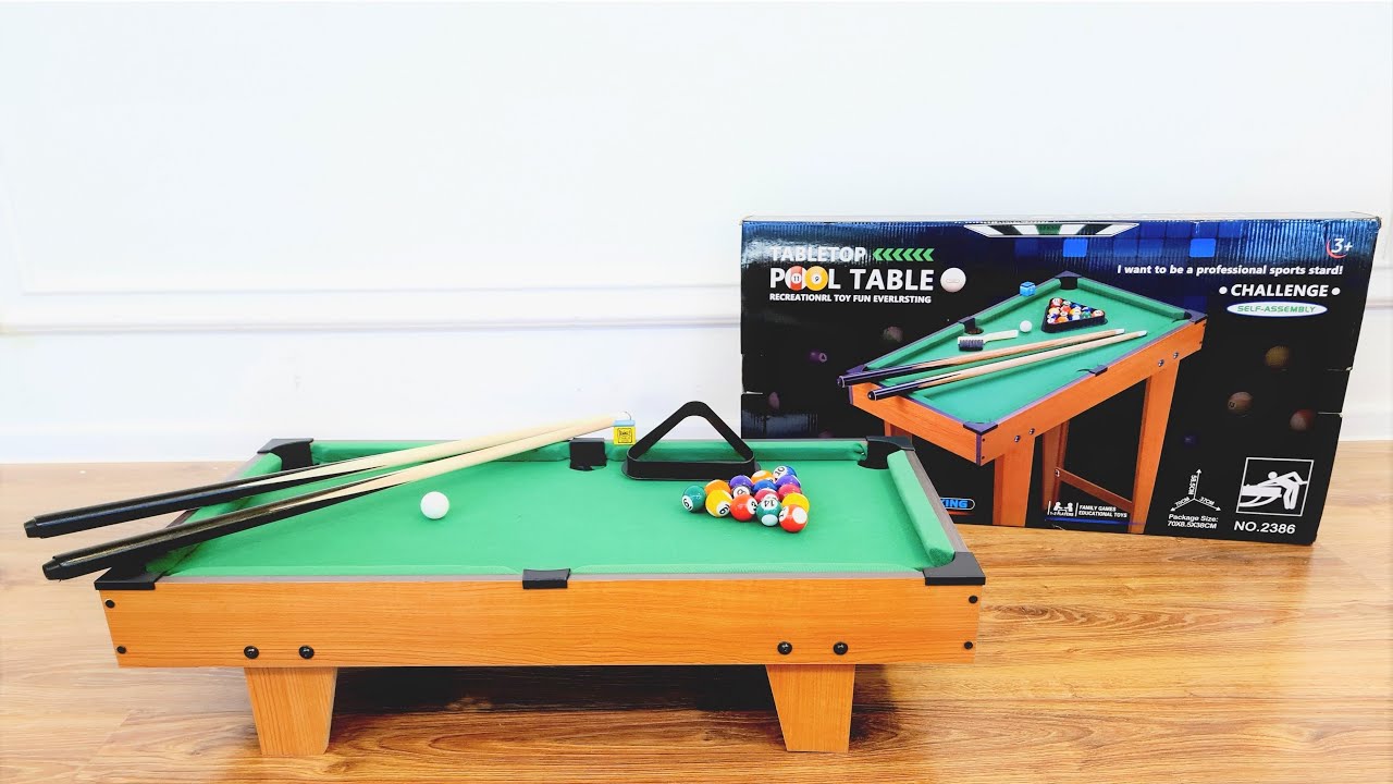 Toy Pool Billiard Table For kids - YouTube