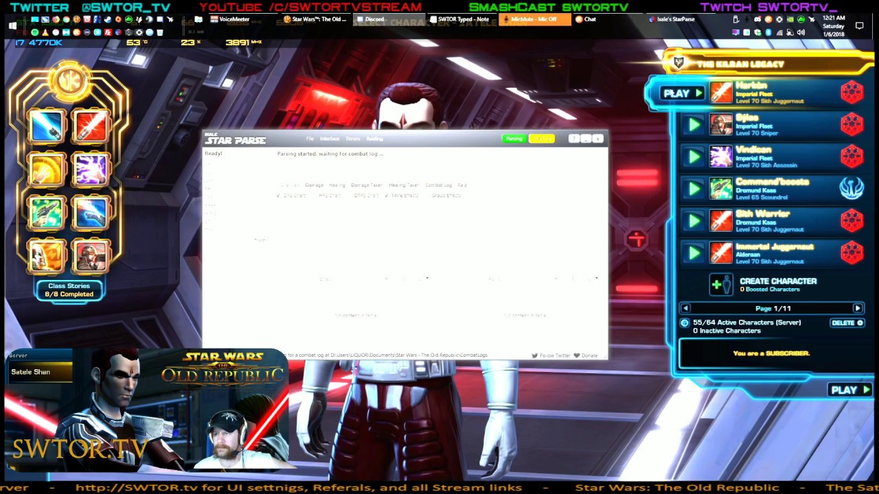 SWTOR v 5.6.1 = Satele Shan - Harkùn - Immortal - Juggernaut = by SWTOR ...