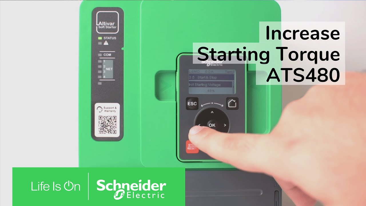 How to increase the starting torque of an ATS480 on initial ramp up ...