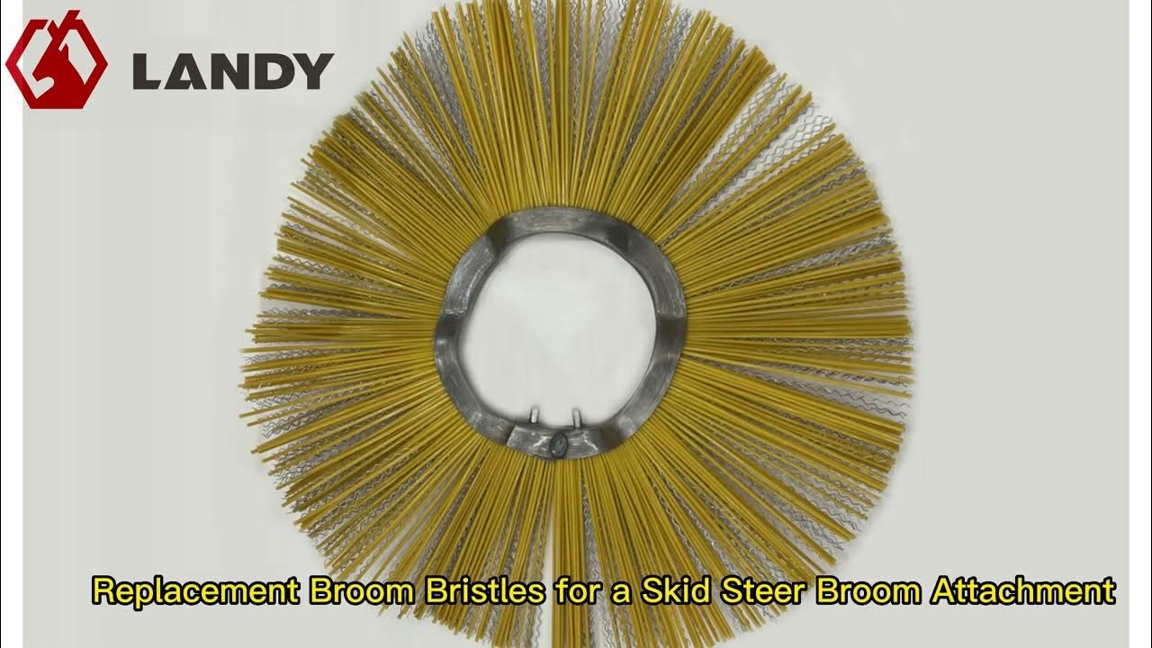 Replacement Broom Bristles for a Skid Steer Broom Attachment - YouTube