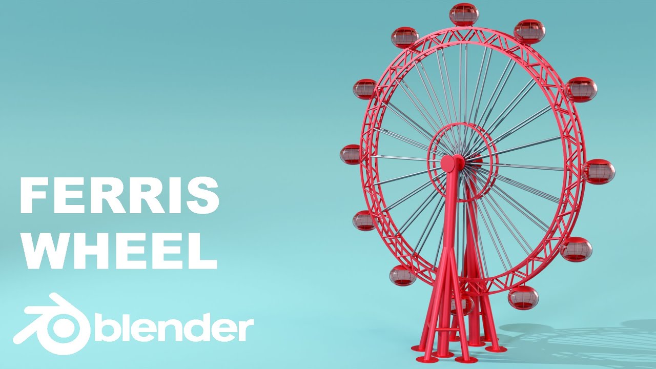 3D Modeling Ferris Wheel in Blender | Timelapse - YouTube