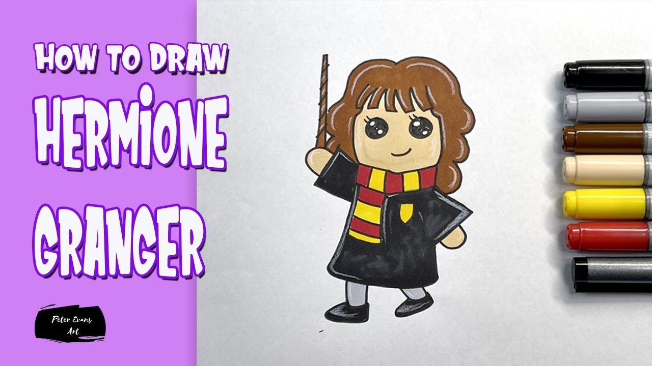 How to Draw Hermione Granger | Harry Potter - YouTube