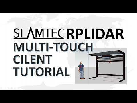 RPLiDAR Sensor on Multi-touch Interaction - YouTube