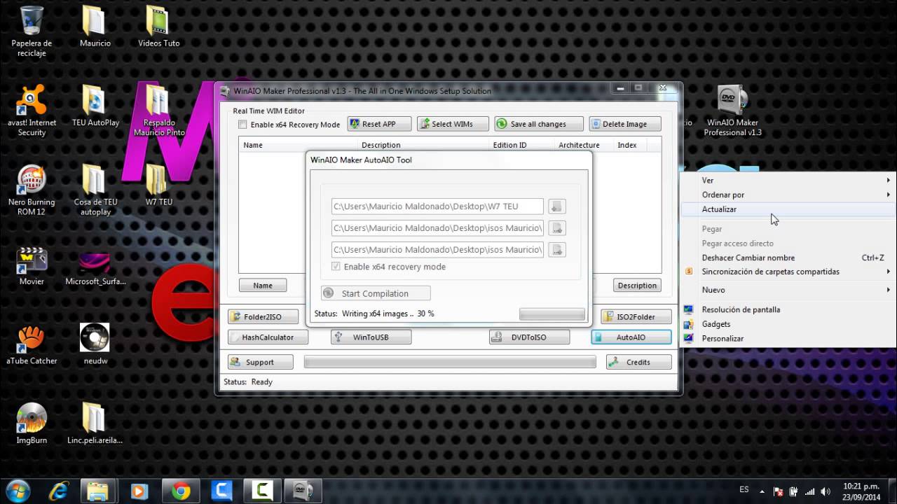 Como hacer un AIO de Windows 7 - YouTube