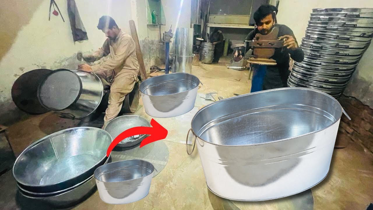 Process of Making Stainless Steel Bucket | Metal Bucket Mass Production ...