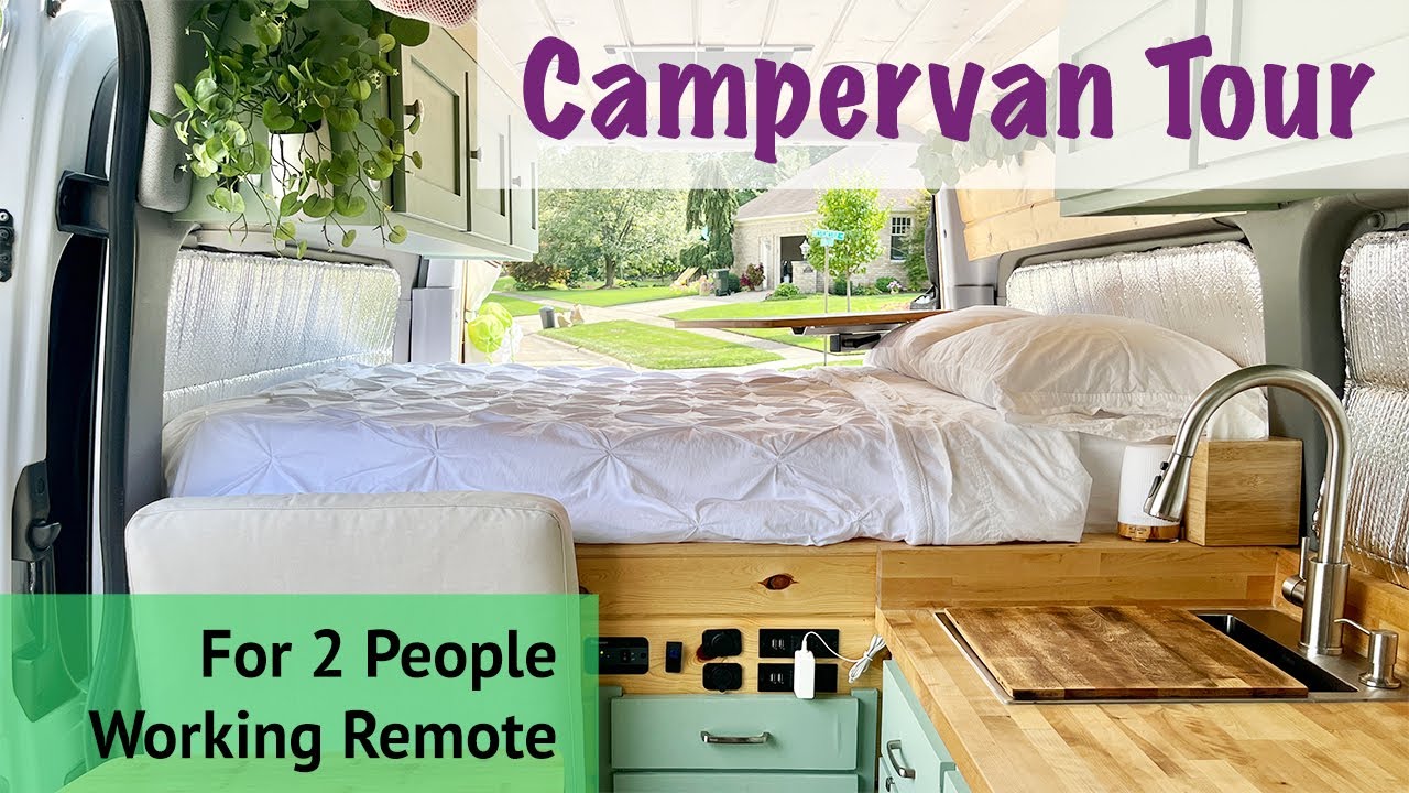 Off-Grid Camper Van Designed for 2 People Working Remotely | Full ...