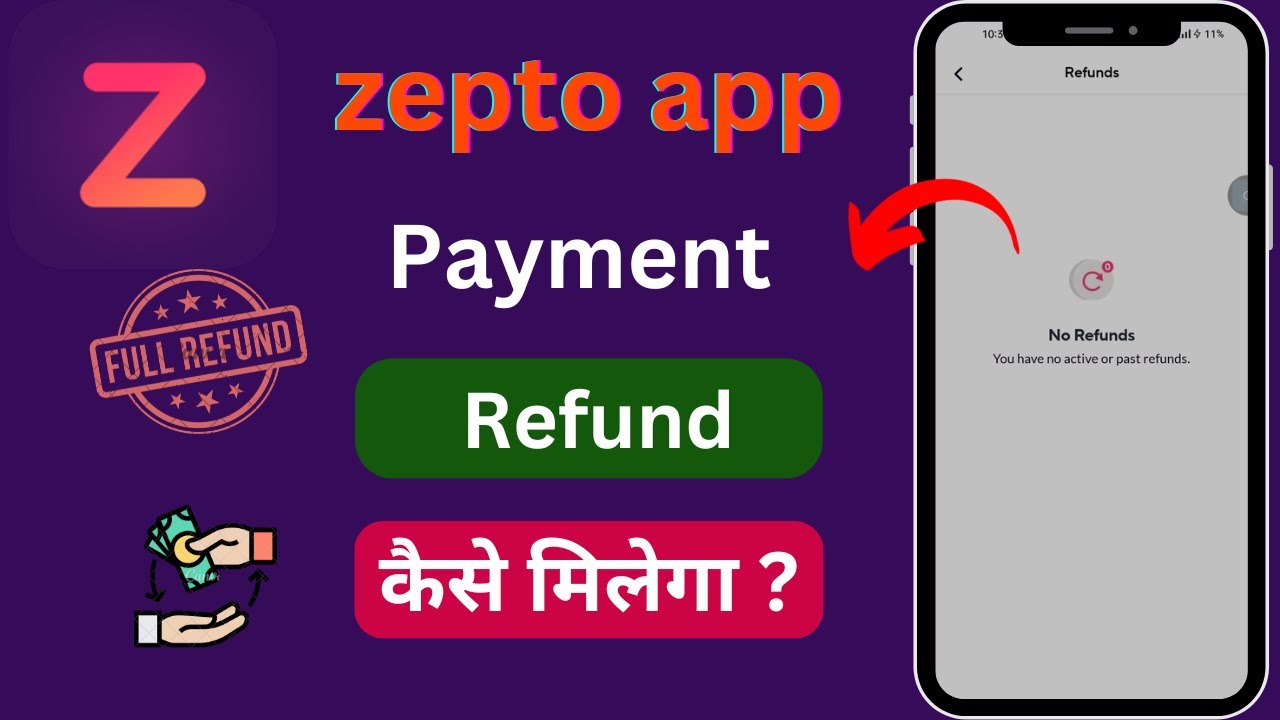 zepto payment refund ? zepto payment refund ka paisa kaise milega - YouTube