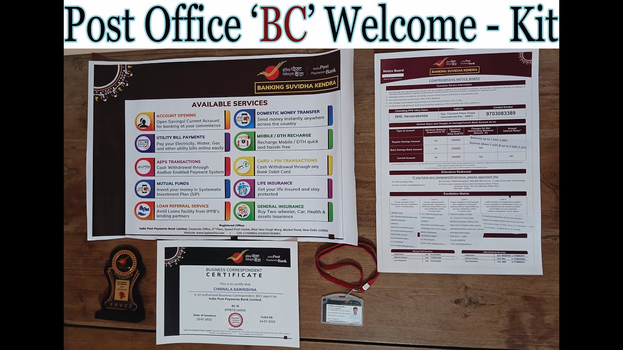 #IPPB BC POINT WELCOME KIT - YouTube