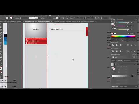 How to create corporate Cover Letter on illustrator - YouTube