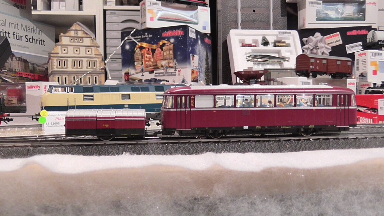 Märklin 39952 Insider H0 2016 Schienenbus VT 95.9 mit Einachs-Anhänger ...