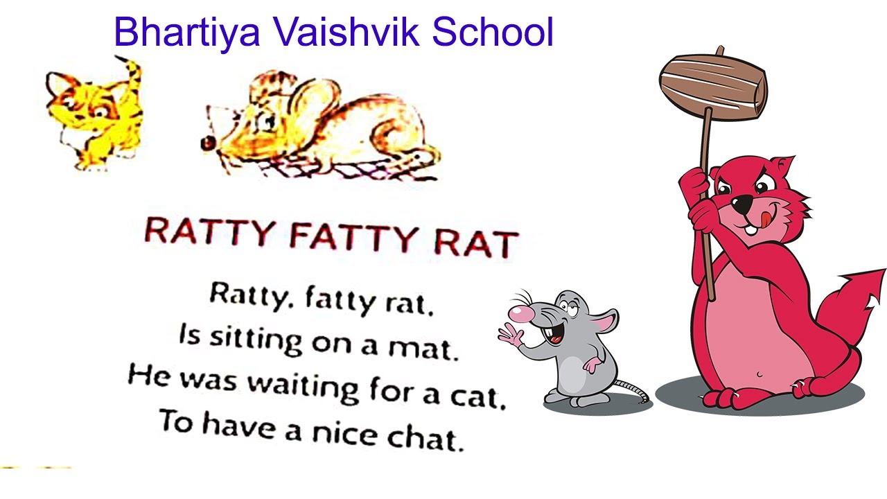 Ratty Fatty Cat Rhyme II Nursery Rhyme with Lyrics II Poem for Kids ...