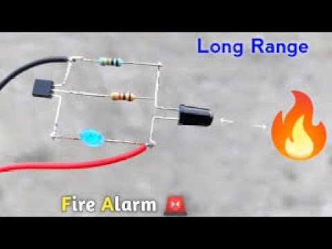 Long Range Fire Alaram||How To make A Fire Alarm||Electronics projects ...