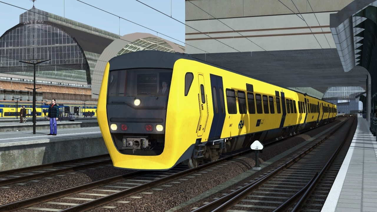 Train Simulator: Amsterdam Centraal - Haarlem with NS DM'90 - YouTube