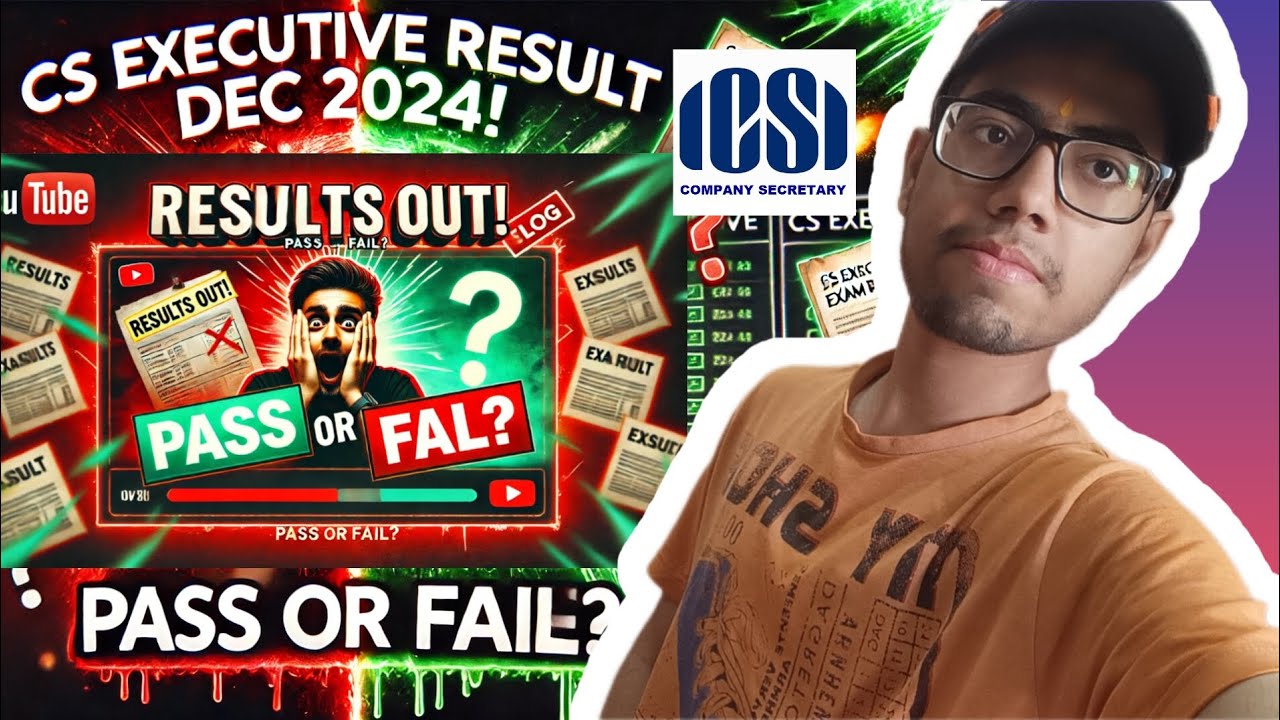 "CS Executive Dec 2024 Result Reaction | My Exam Result Vlog – PASS or ...