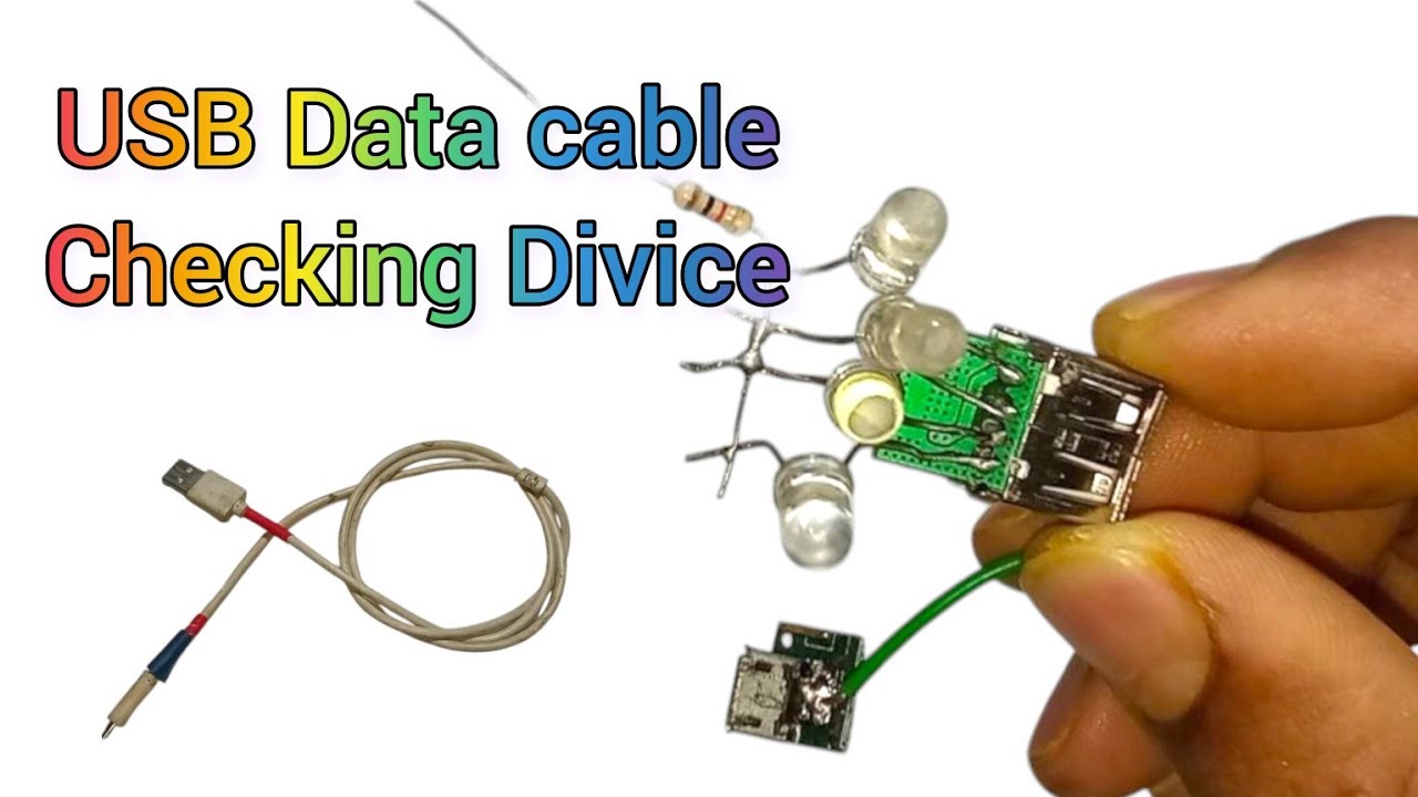How to make USB Data cable checking Divice 👉 USB cable checking tester ...
