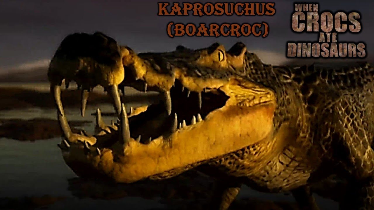 when crocs ate dinosaurs kaprosuchus (BoarCroc) screen time - YouTube