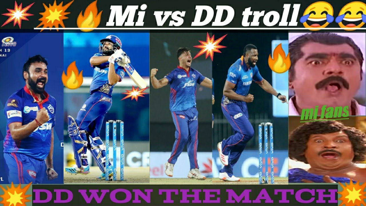 🔥MI VS DD🔥 IPL 2021 😂MASS TROLL 😂 || MATCH HIGHLIGHTS - YouTube